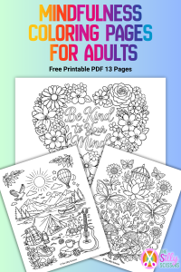 Mindfulness Coloring Pages for Adults (Free Printables)